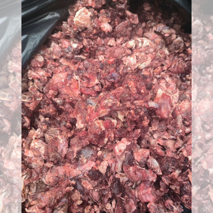 Фарш оленина (мясо,обрезь для кошек) для собак