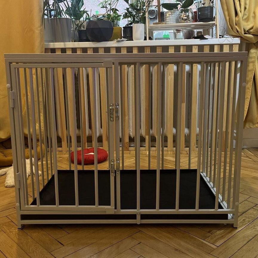 Клетка для собак усиленная со столешницей 90x60x68