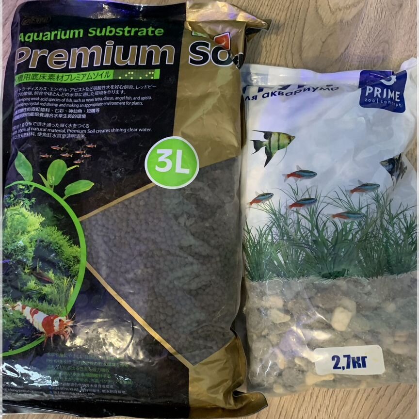 Soil premium 3 литра субстрат для аквариума