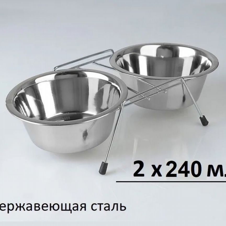Миски металлические для кошек и собак