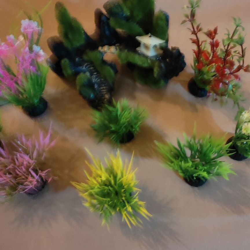 Искусственные растения для аквариума(набор)