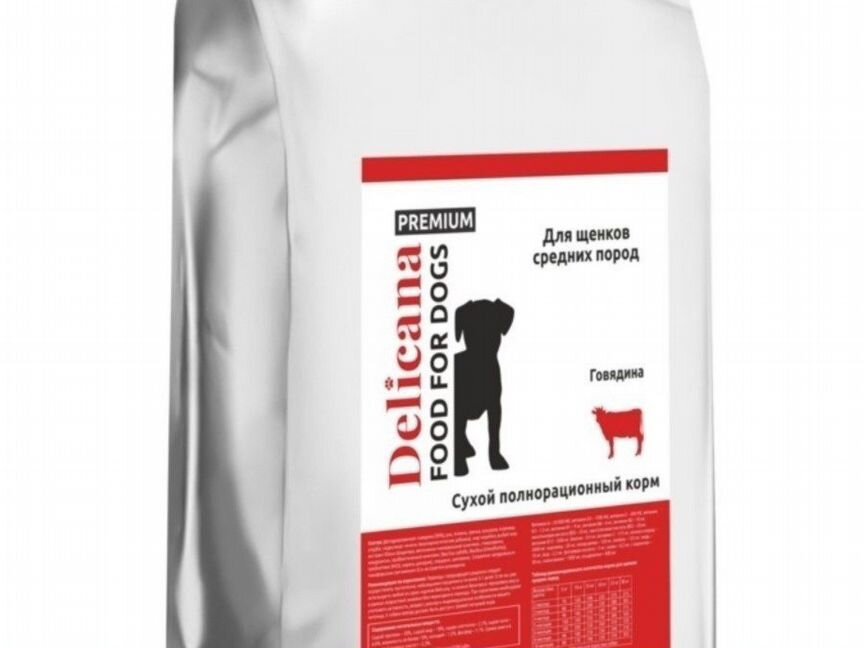 Корм delicana для щенков