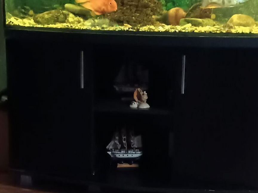 Аквариум с тумбой -280литров и всем содержимым