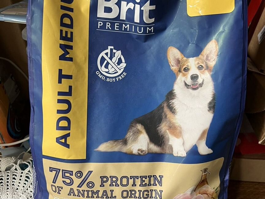 Корм сухой Brit Premium для собак с курицей, 3 кг