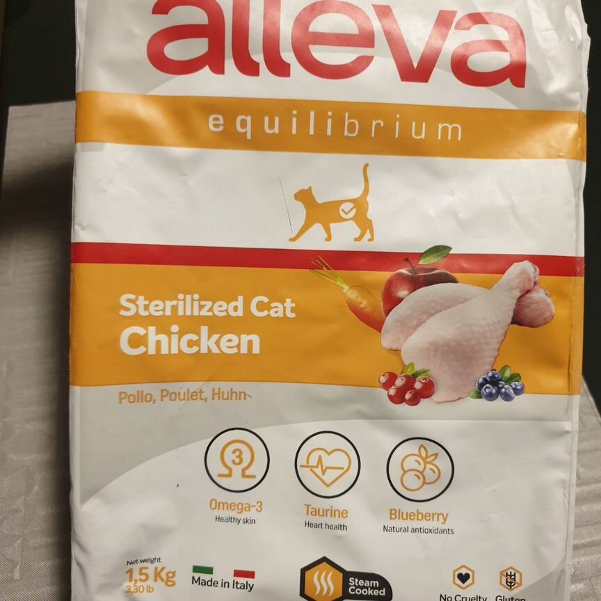 Сухой корм для кошек Alleva Equilibrium