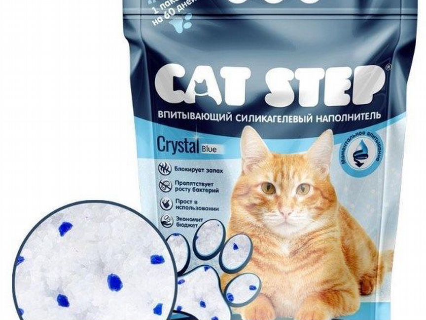 Cat Step Силикагелевый наполнитель для кошачьего т