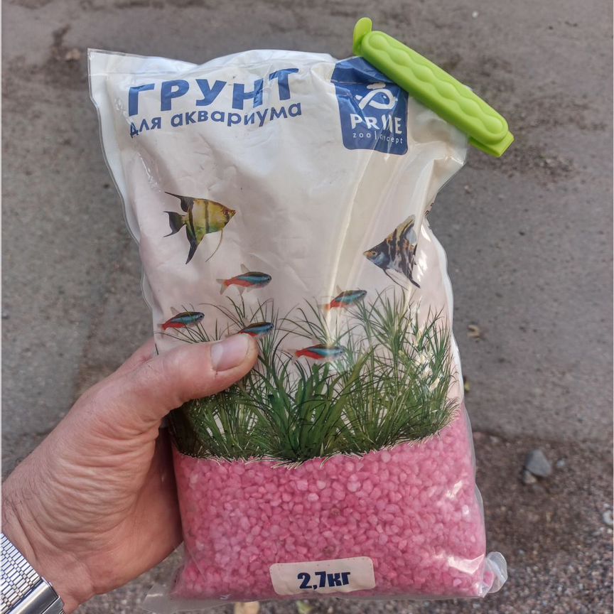 Грунт декоративный розовый