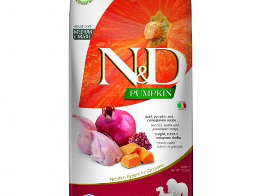 Корм сухой Farmina N&D Medium & Maxi беззерновой