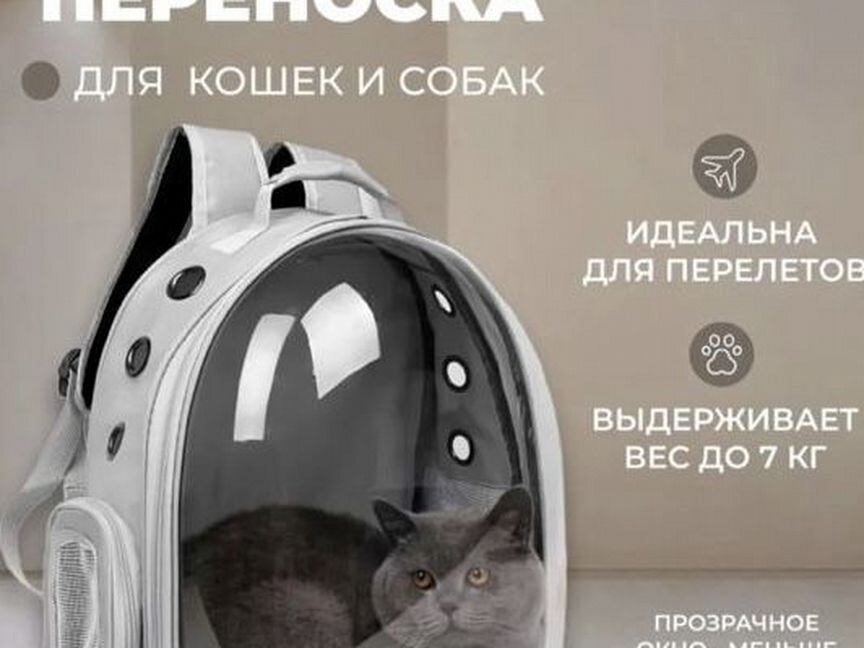 Переноска для кошек и собак мелких пород, рюкзак в
