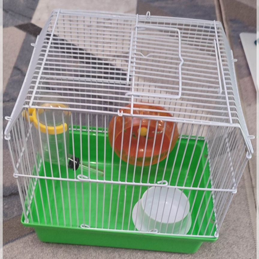 Клетка для хомяка с комплектующими