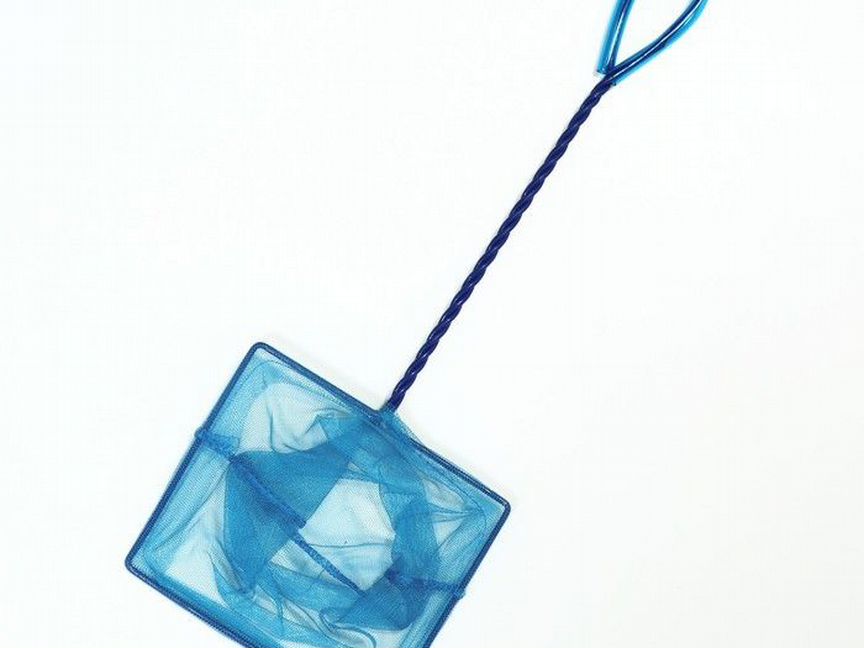 Сачок аквариумный 15 см, синий - 7609415