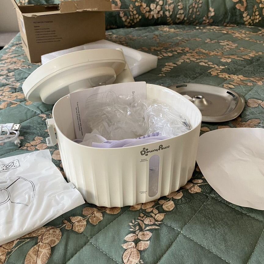 DownyPaws фонтан для кошек с датчиком движения