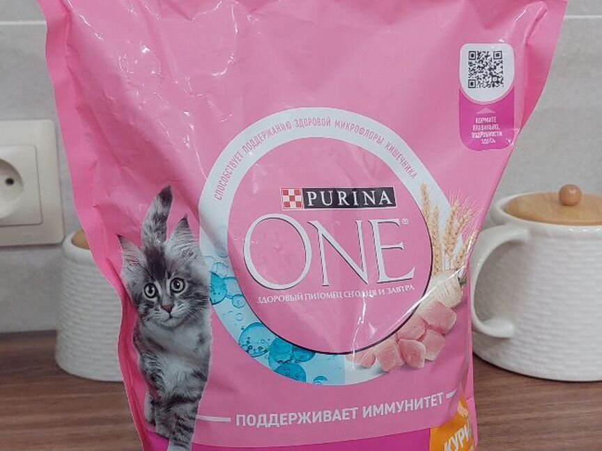 Кошачий корм сухой для котят purina one
