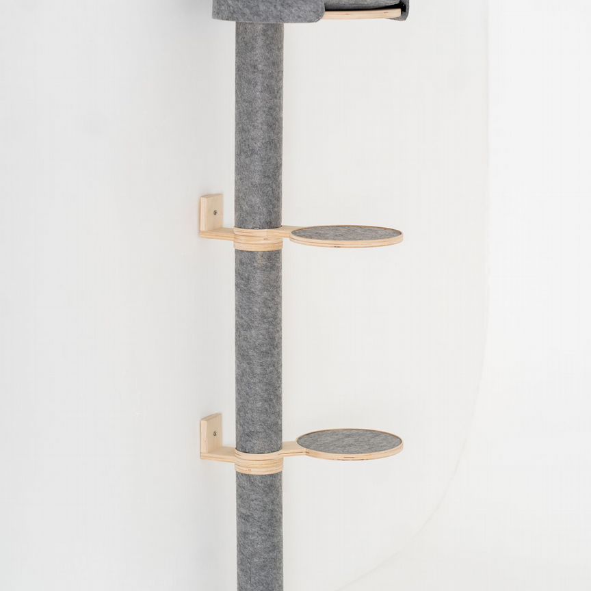 Когтеточка с настенным креплением 206см ковролин