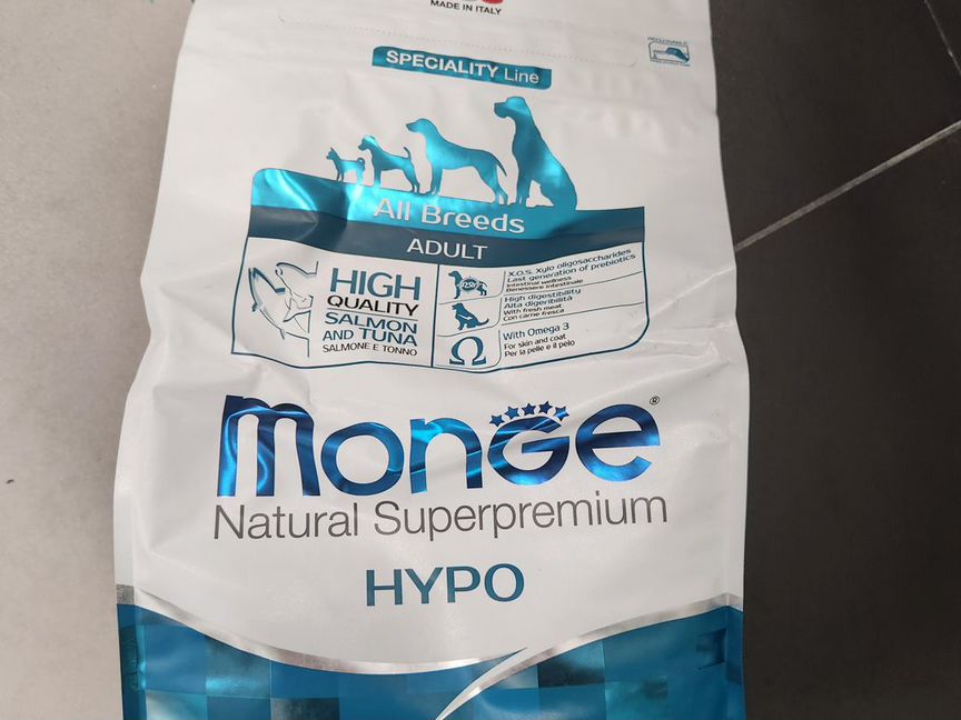 Корм для собак monge hypo