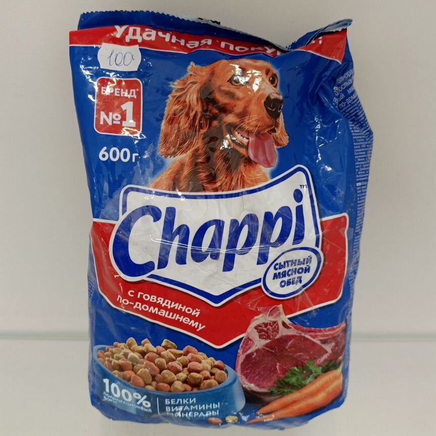 Корм для собак Chappi, 0.6 кг