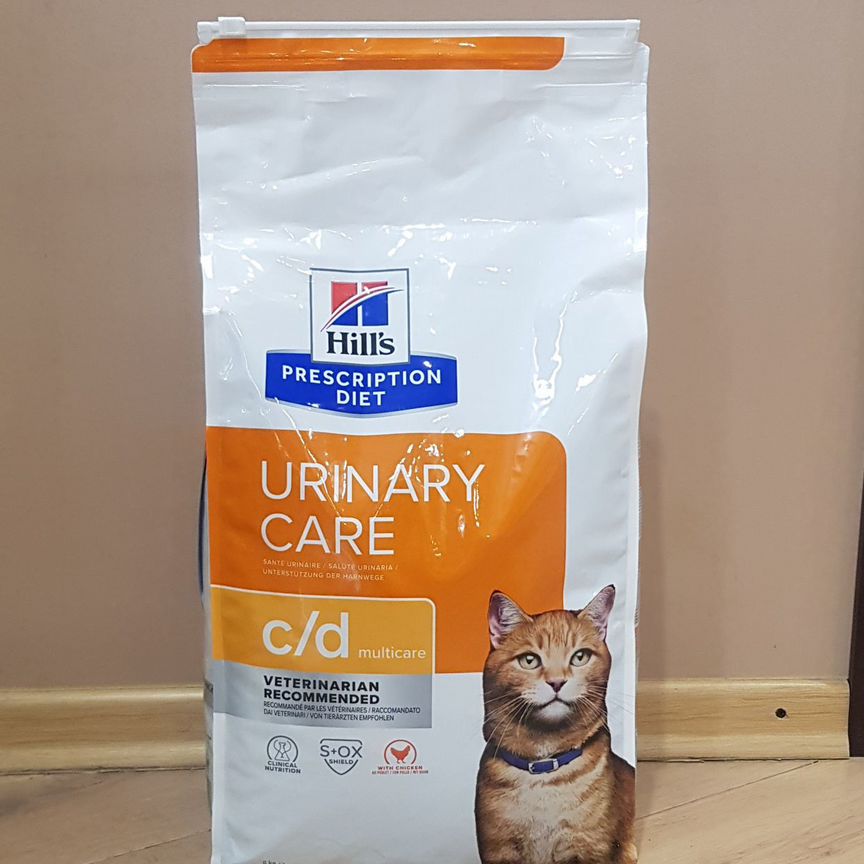 Hills C/D для кошек 8 кг Urinary Care сухой корм