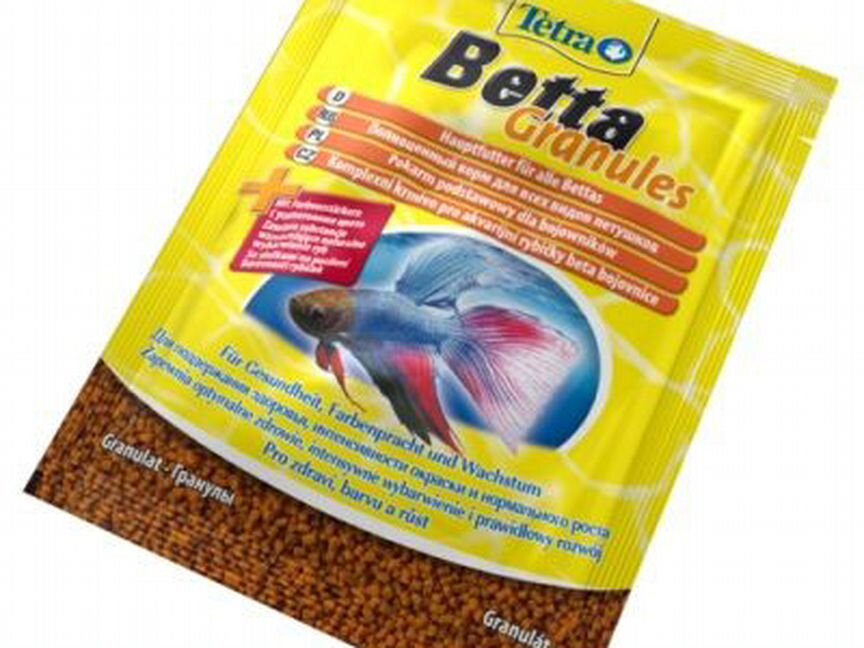 Tetra Betta Granules 5г Корм для бойцовых рыб в гр
