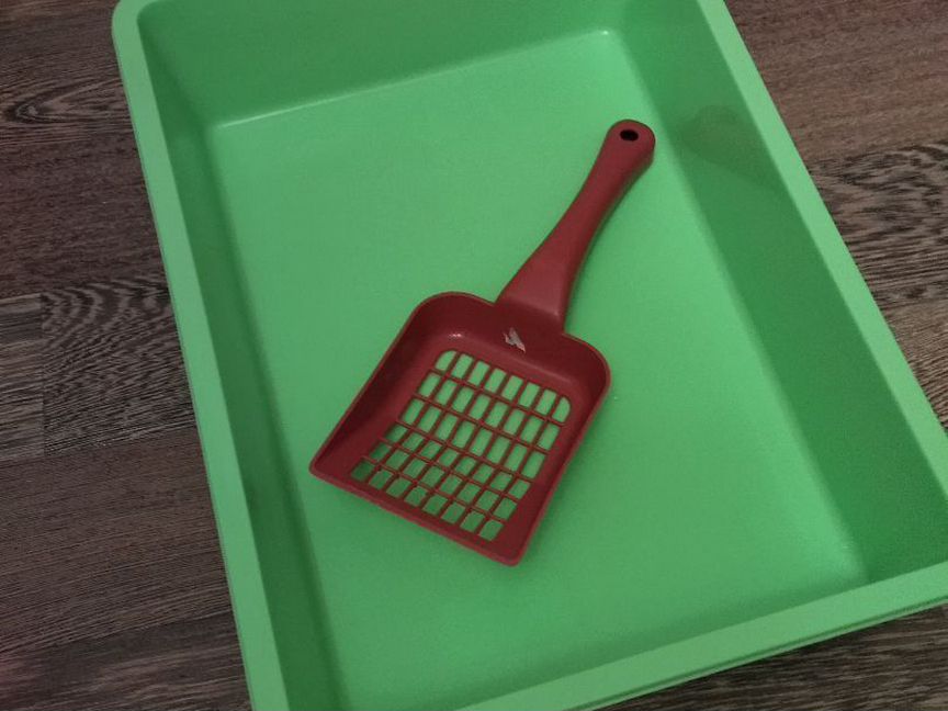 Лоток для кошек (кошачий туалет) + совок