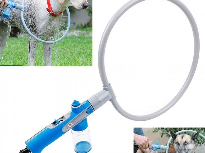 Разборный круговой душ для мытья животных