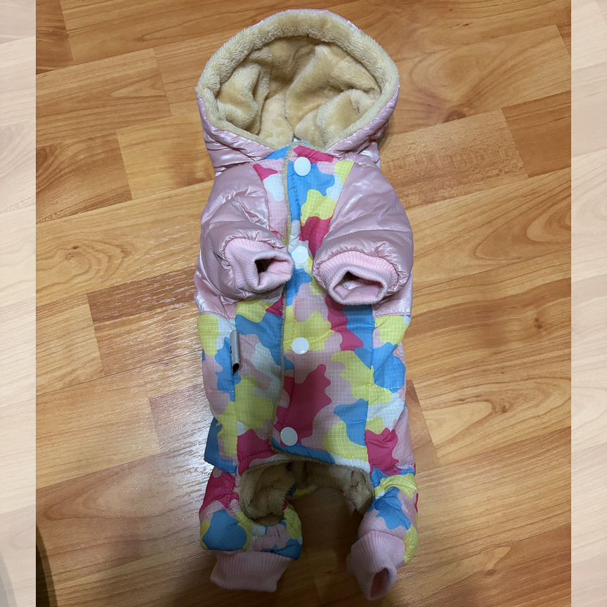 Зимний комбинезон для собаки девочки