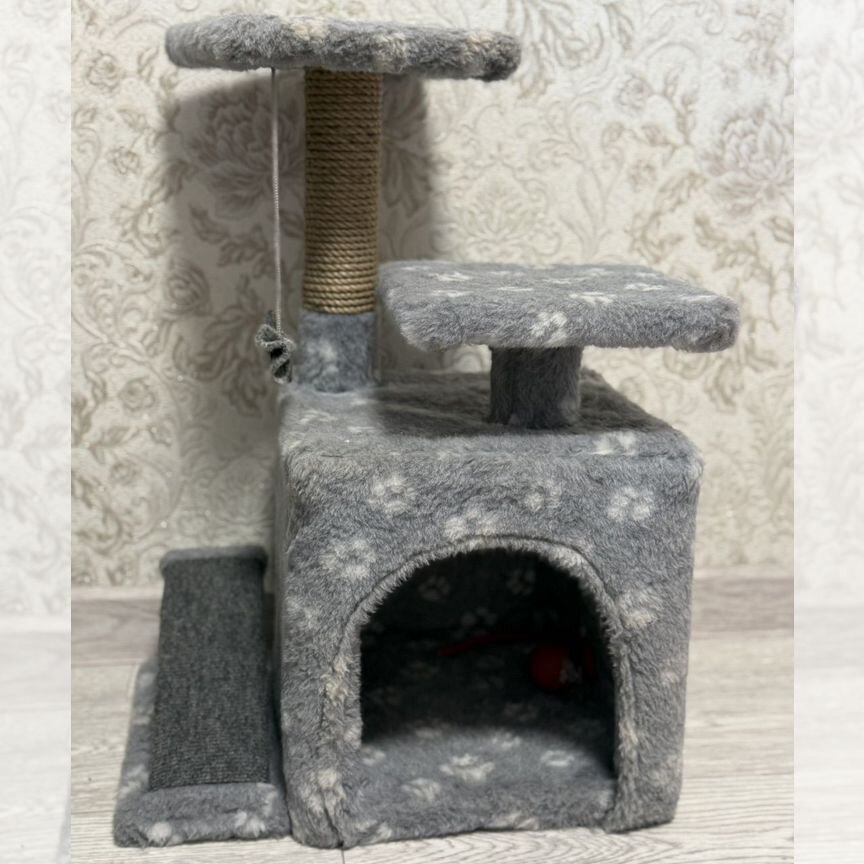 Домик для кошки с когтеточкой