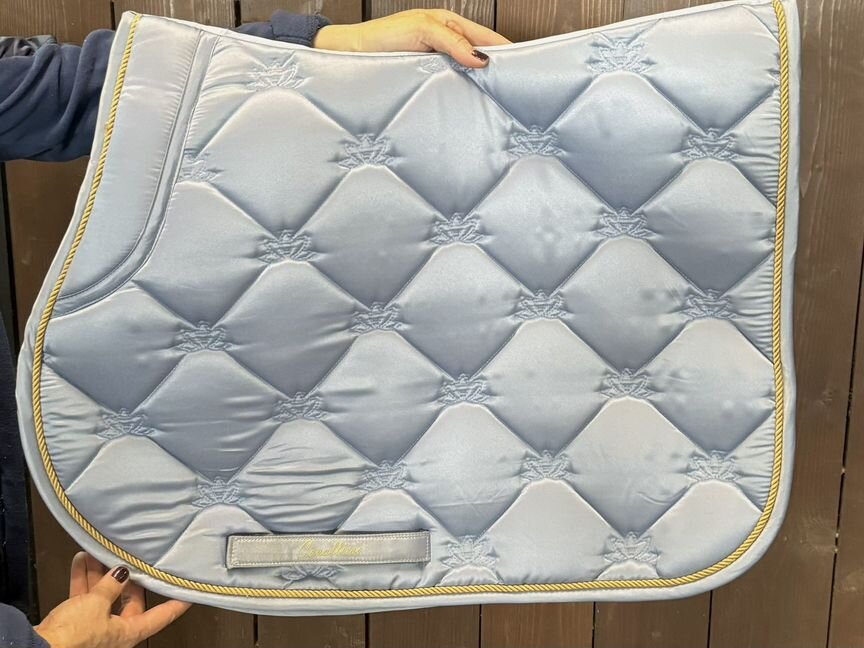 Вальтрап для лошади голубой