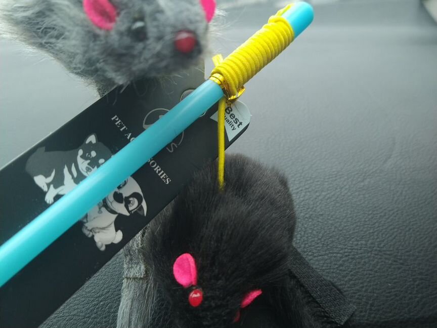 Удочка дразнилка игрушка для кота