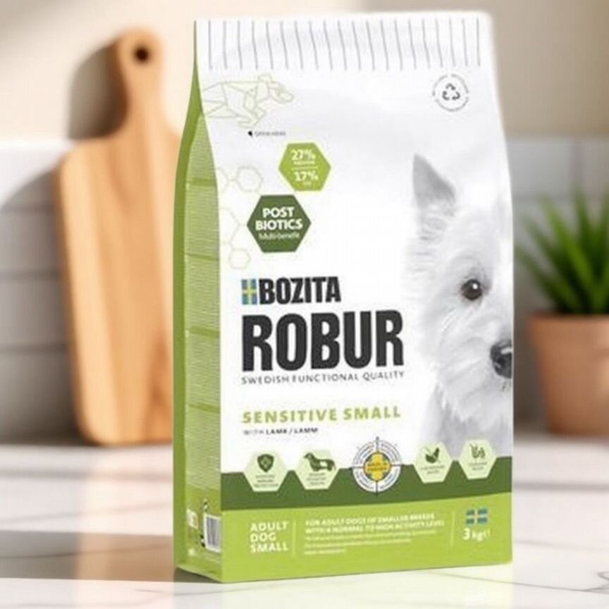 Bozita Robur Sensitive Small with Lamb 3 кг