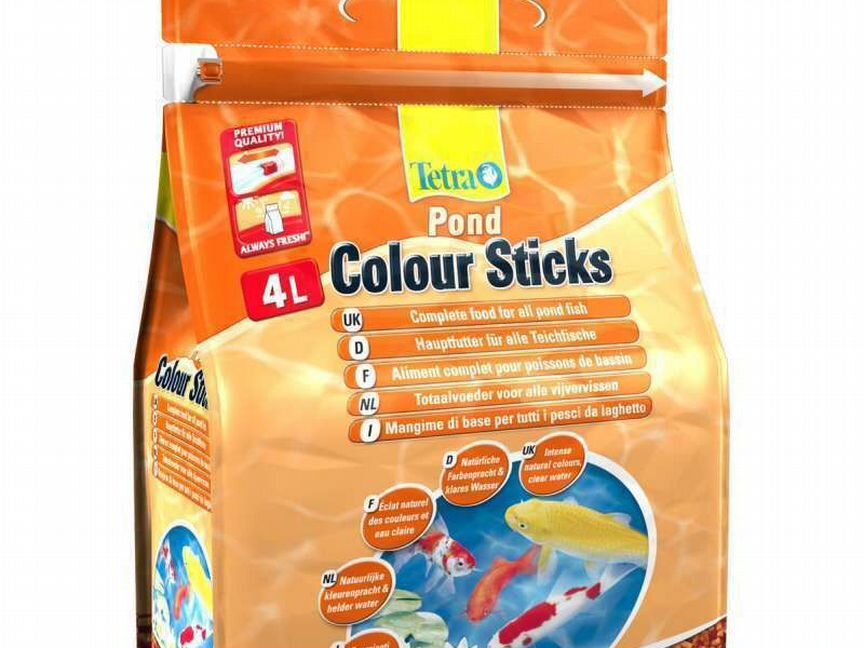 Корм для прудовых рыб Tetra Pond Colour Sticks 4 л