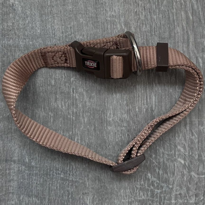 Ошейник trixie premium s/m бежевый для собак