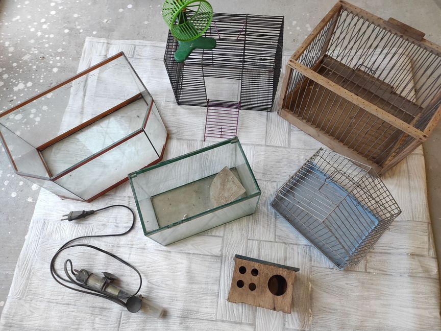 Клетки аквариумы аксессуары