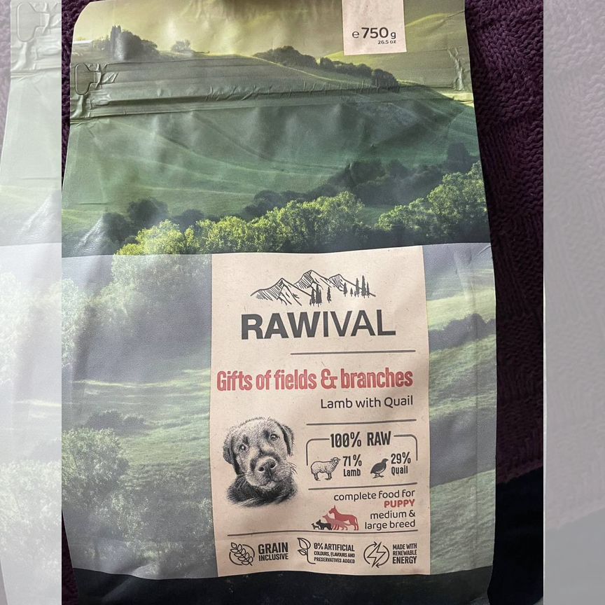 Корм для собак Rawival