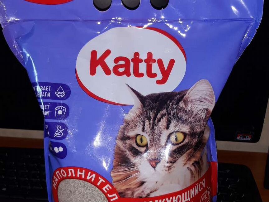 Наполнитель "Katty" 5кг за пачку сока