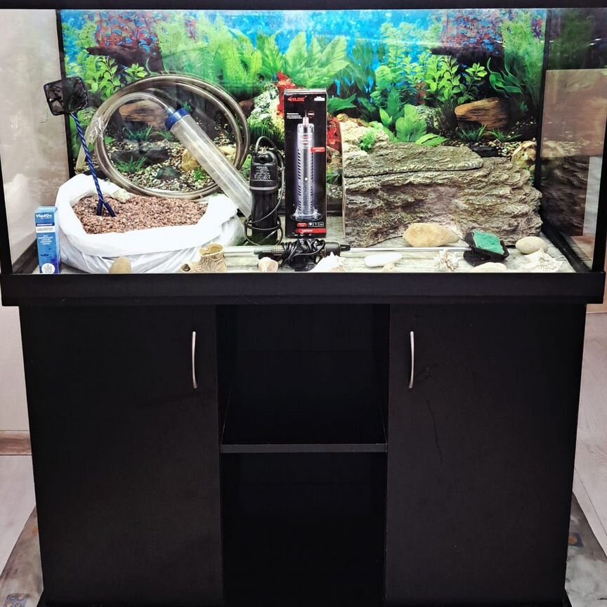 Аквариум 250 литров с тумбой и Оборудованием