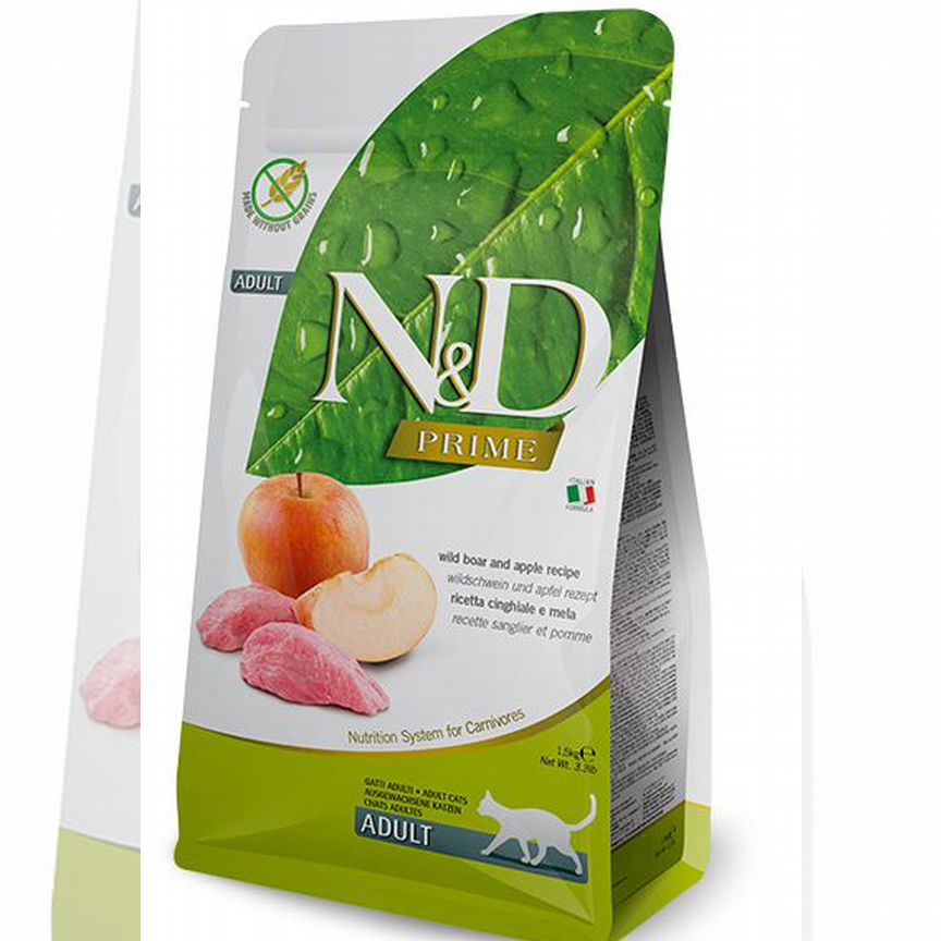Farmina N&D Prime Wild Boar & Apple Recipe Adult 1