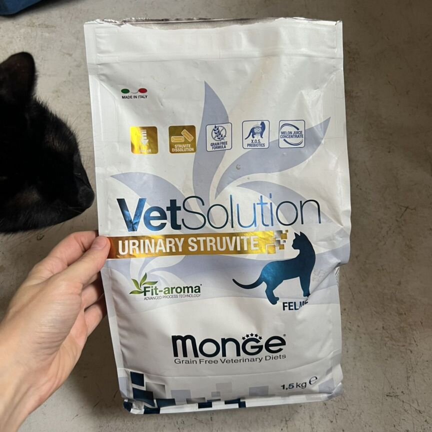 Корм для кошек monge urinary struvite