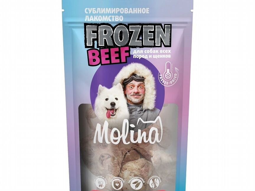 Molina сублимированное лакомство для собак всех по