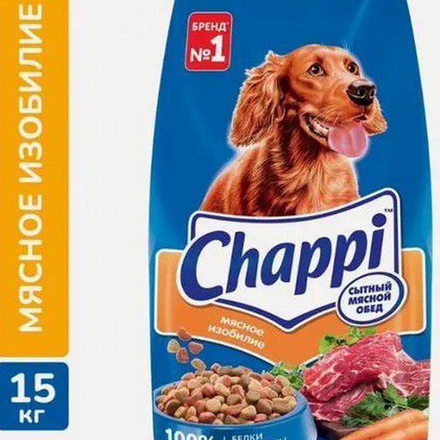 Корм для собак чаппи мясное изобилие
