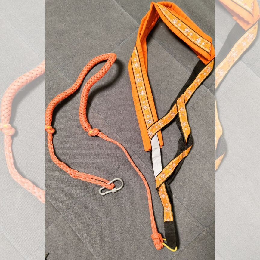 Ездовая шлейка для хаски с потягом