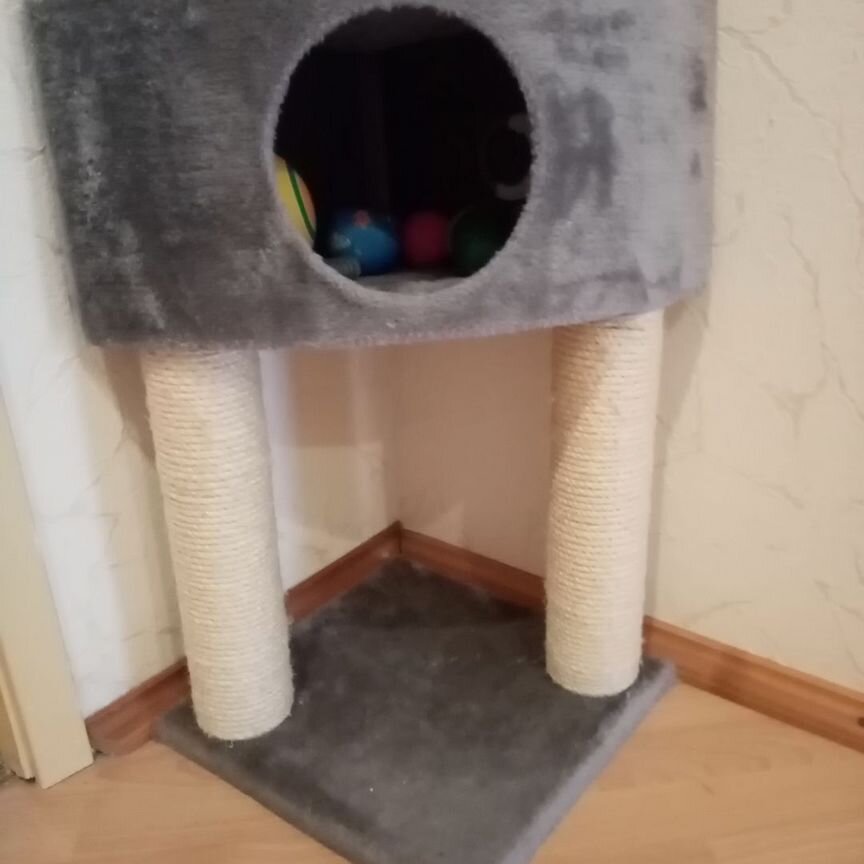 Когтеточка домик для кошки