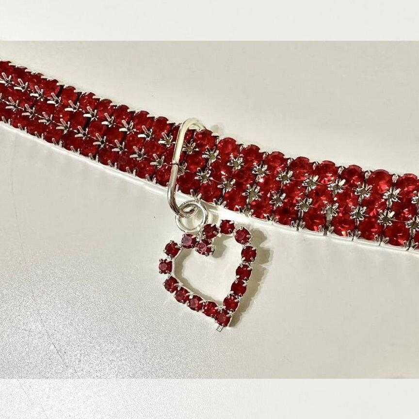 Ошейник из страз для кошек и мелких пород собак