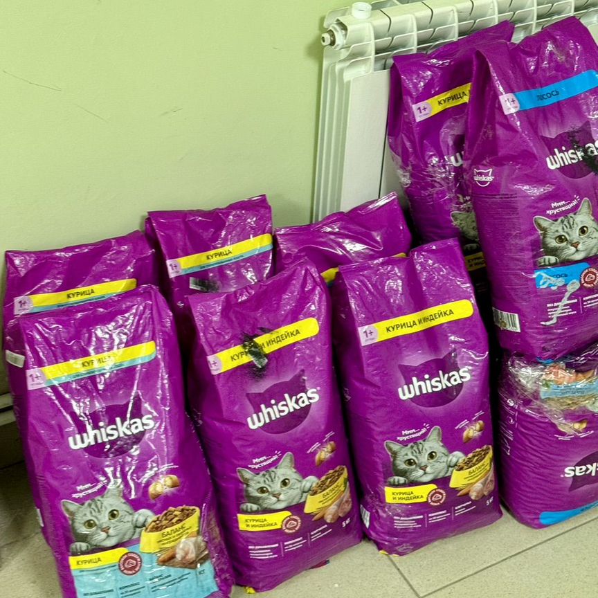 Корм для кошек вискас 5 кг новый оригинал