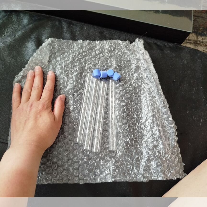 Пробирки с наногубками для формикария - 4 шт