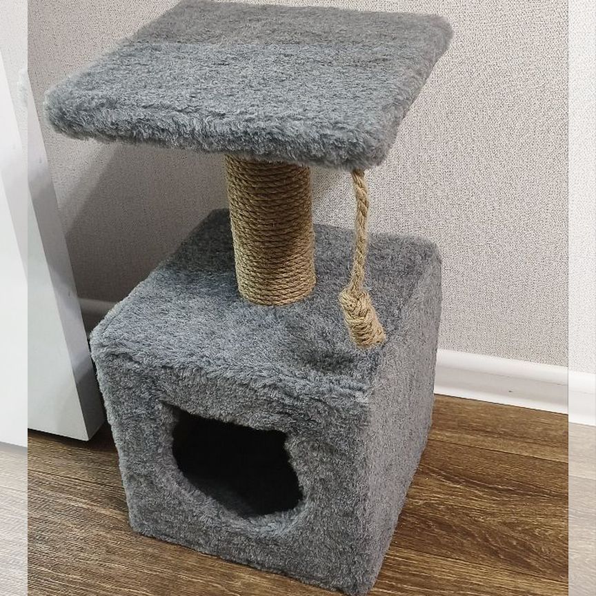 Когтеточка домик для кошки бу