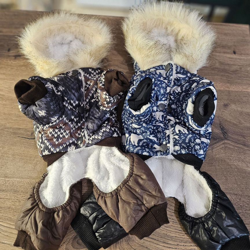 Зимний комбинезон для маленькой собаки