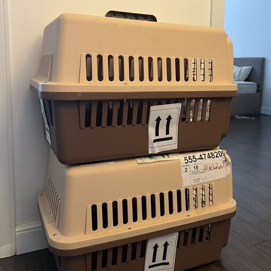 Переноска для животных пластиковая большая