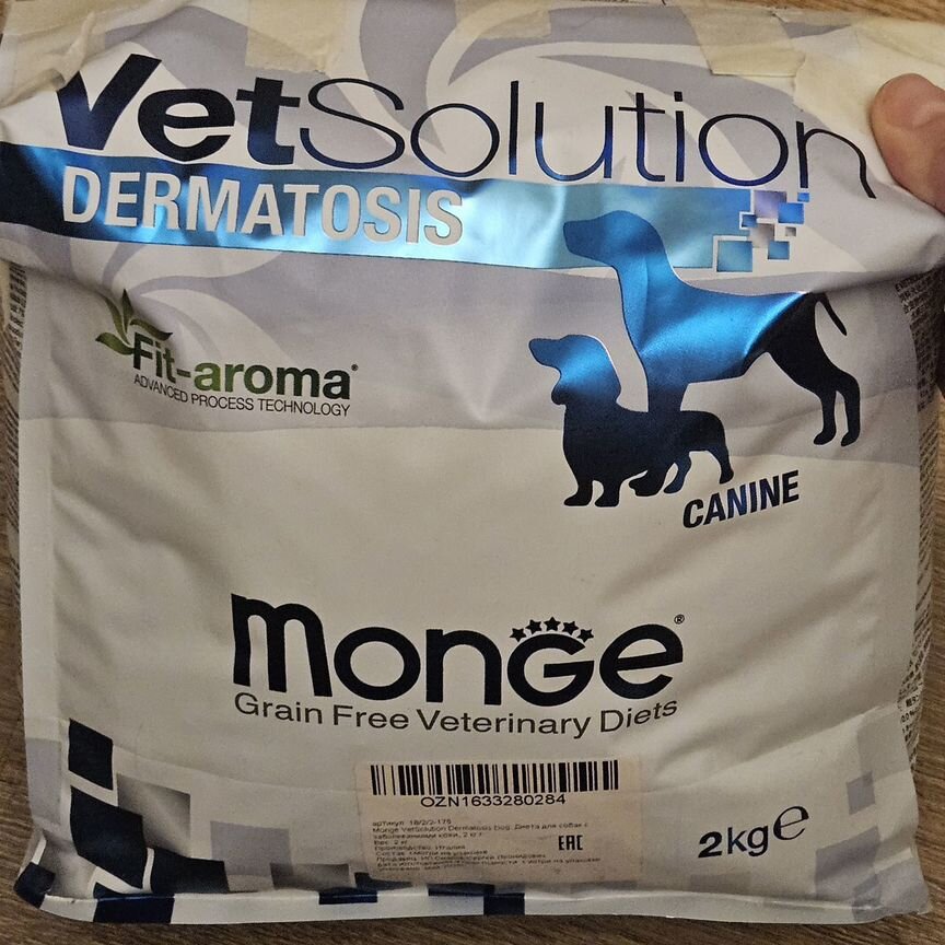 Корм для собак monge dermatosis