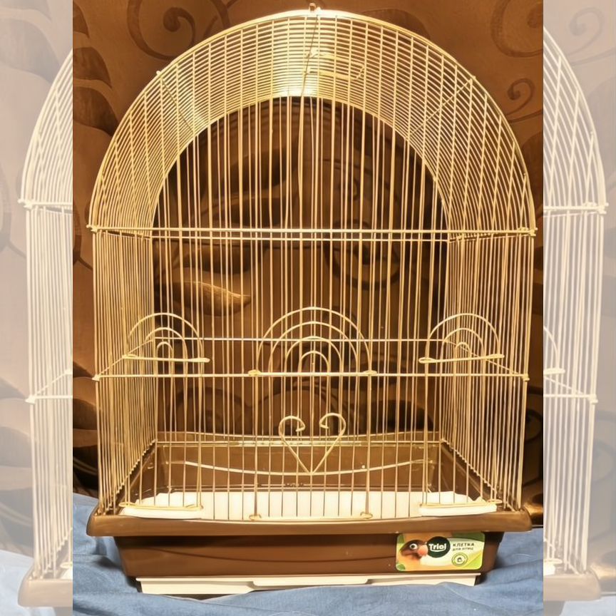 Клетка Triol 4000G для птиц, золото, 350*280*460мм