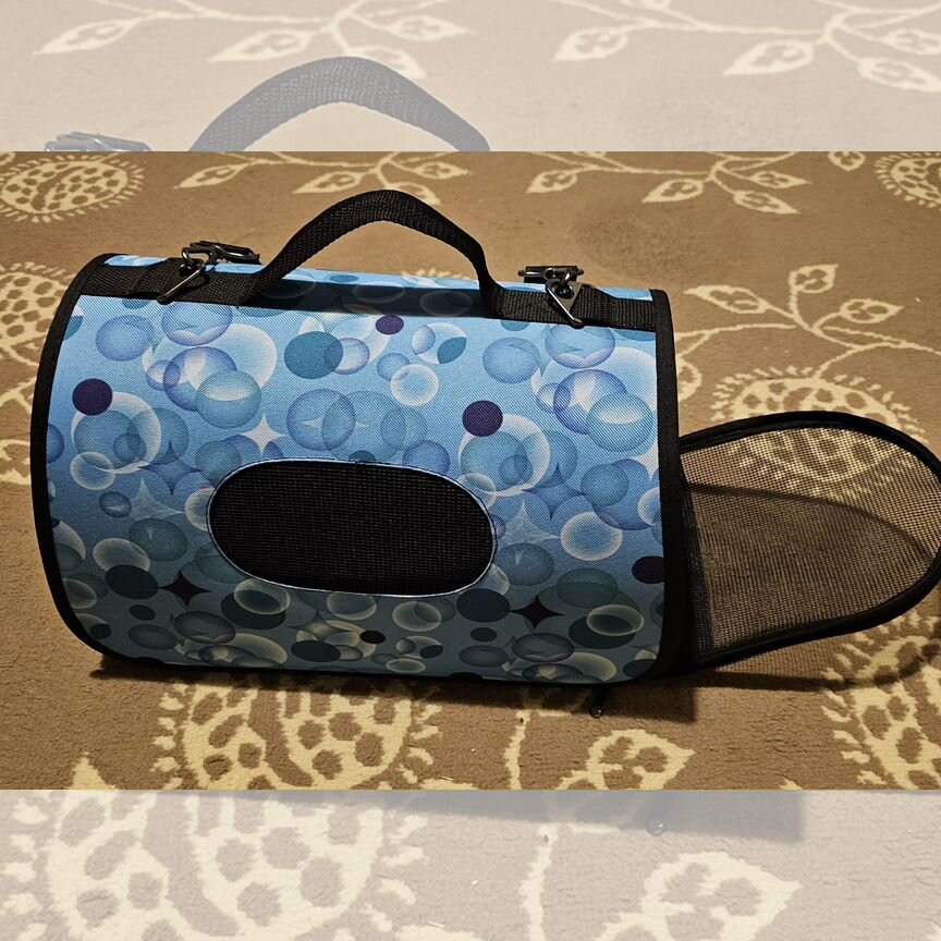 Тканевая сумка-переноска для кошек на плечо